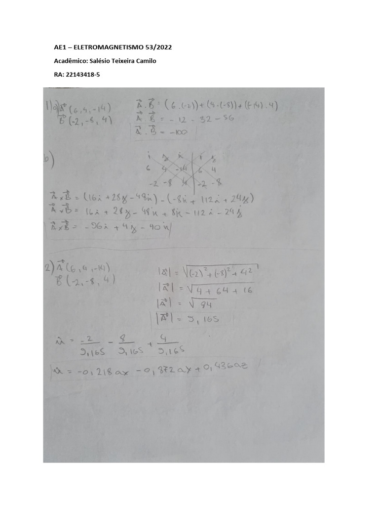 Eletromag 1 | PDF