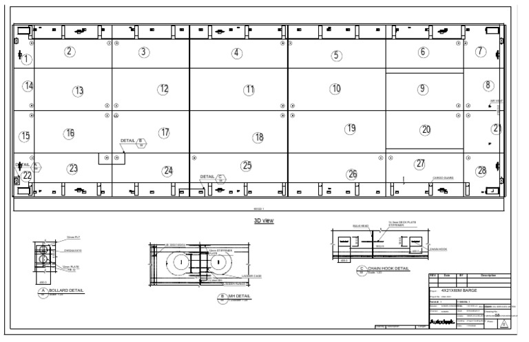 DECK VIEW-2000t barge | PDF