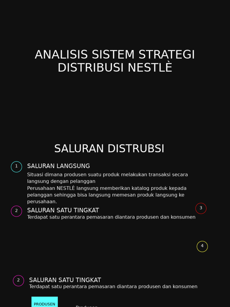 Analisis Sistem Strategi Distribusi Nestlè | PDF