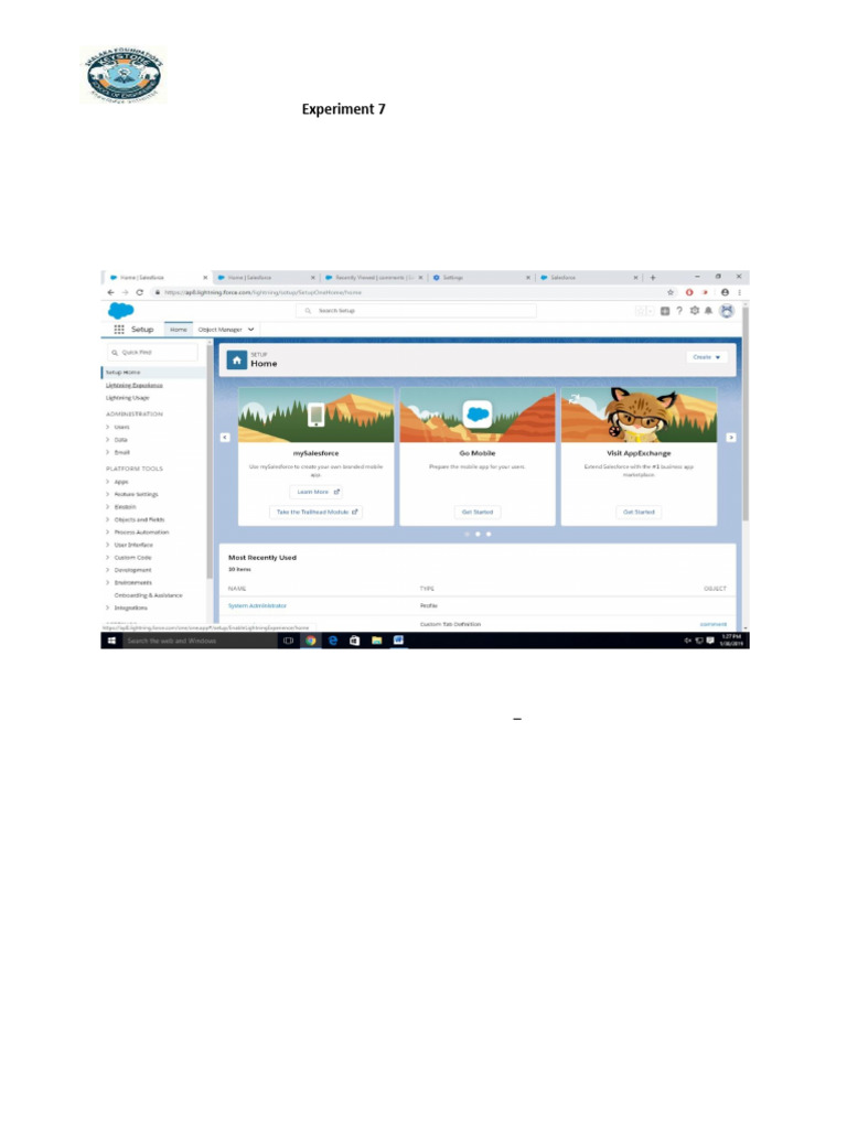 CCExpt 7 Salesforce | PDF