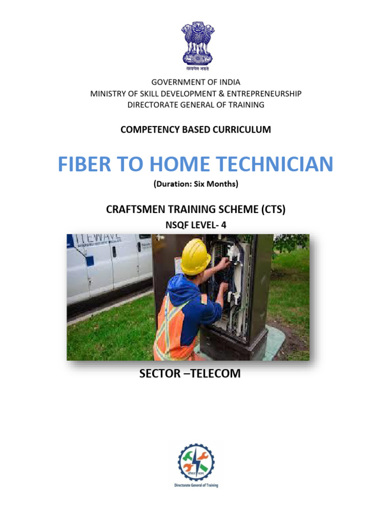 CTS Fiber To Home Technician NSQF-4 | PDF