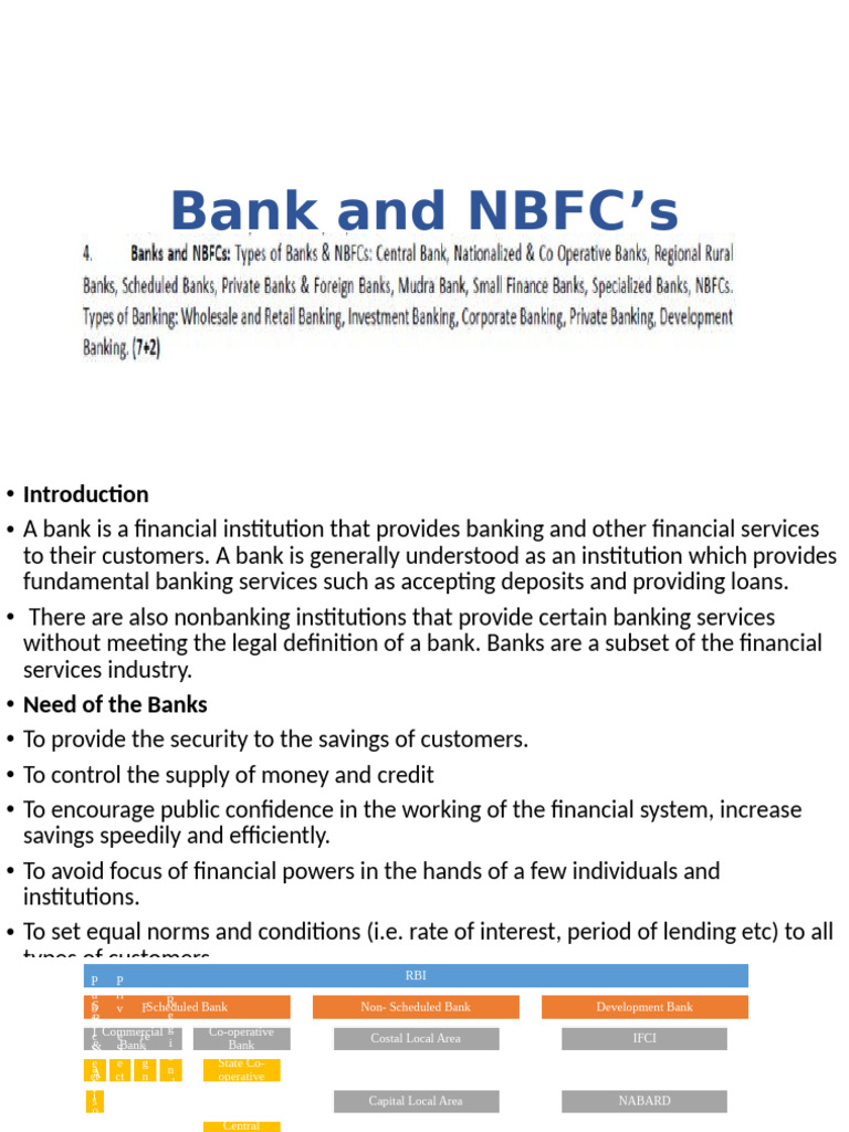 Bank and NBFC's Unit 4 | PDF