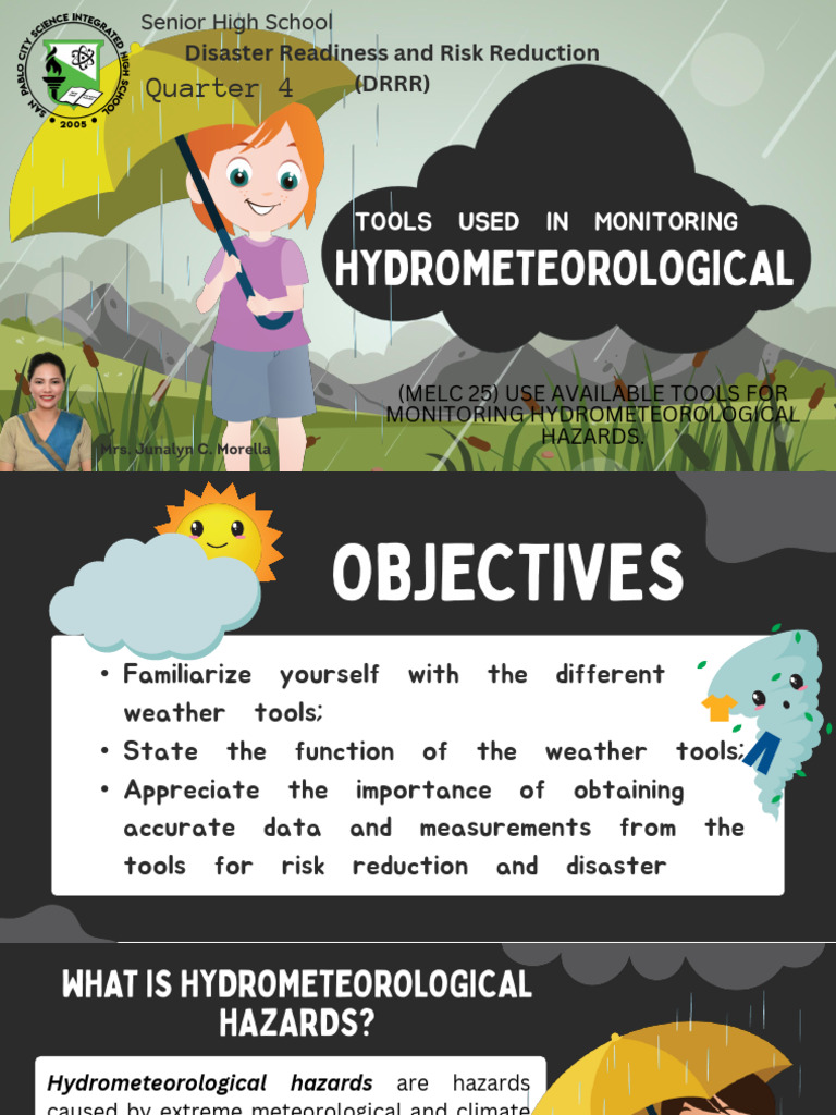 Tools used for monitoring Hydrometeorological Hazards | PDF
