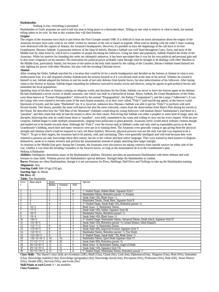 Hashshashin IX | PDF
