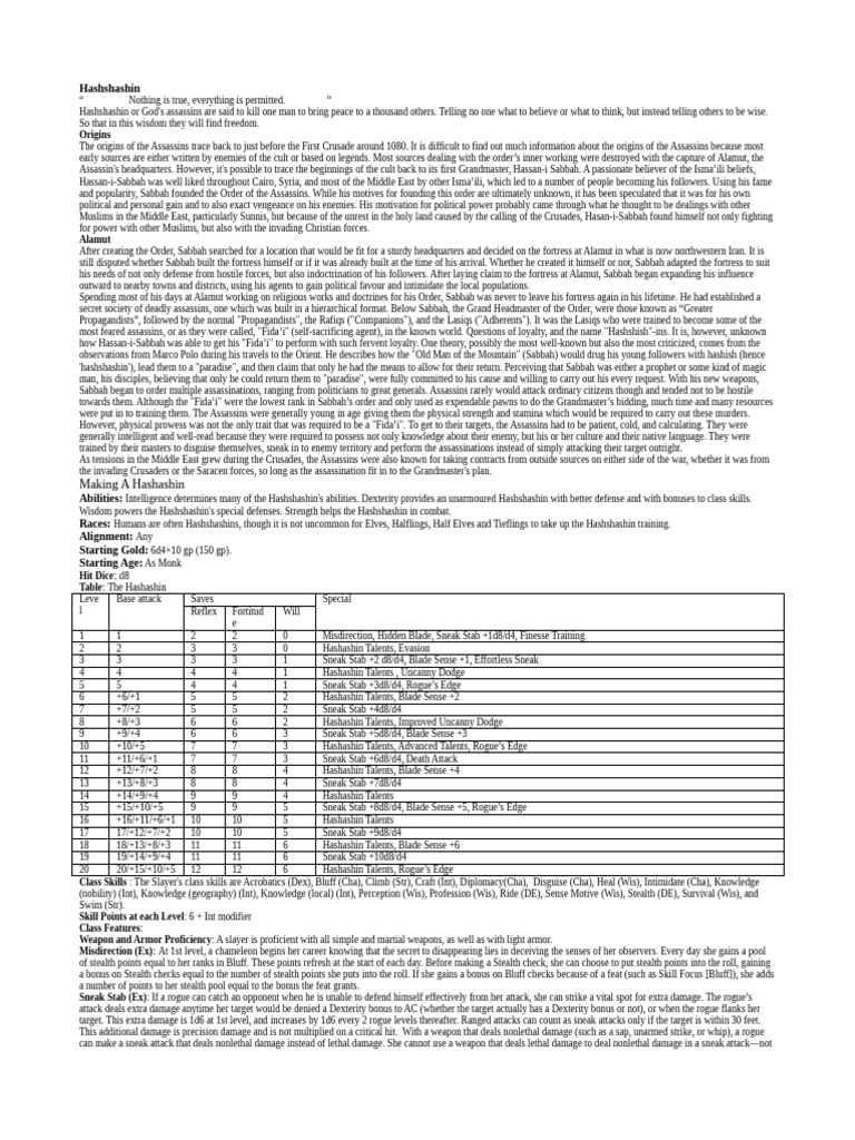 Hashshashin II | PDF