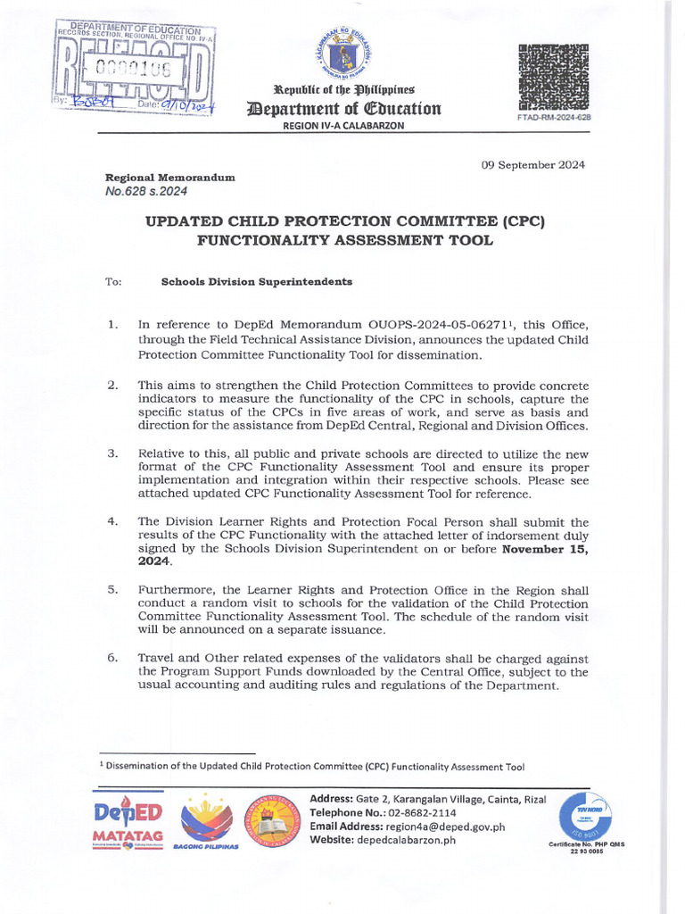 RM-2024-628-child Protection Functionality Tool | PDF