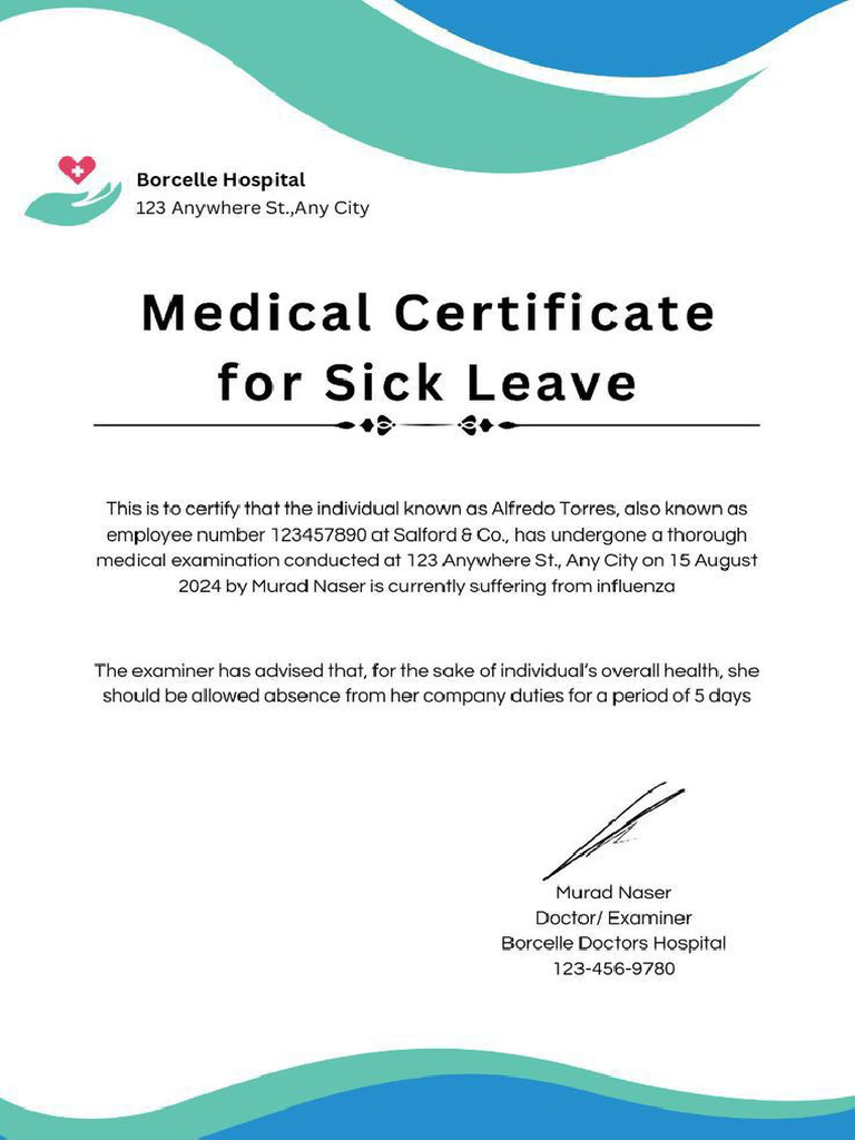 Sick Leave Medical | PDF