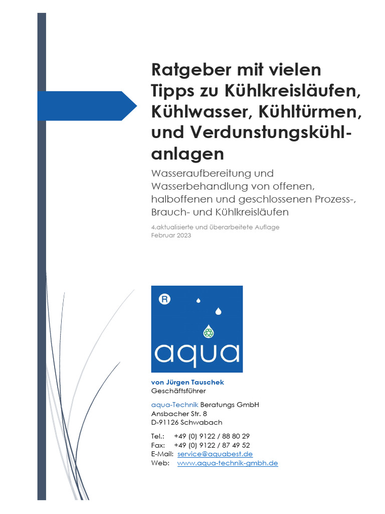 Ratgeber Wasseraufbereitung Kuehlkreislaeufe Kuehlwasser Prozesswasser ...