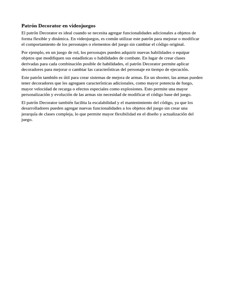 Patrón Decorator | PDF