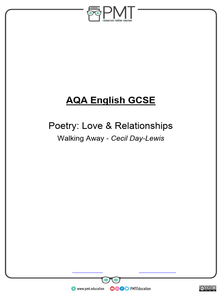 Walking Away - Cecil Day-Lewis | PDF