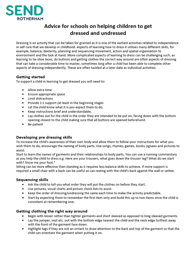 Getting-dressed-handout | PDF