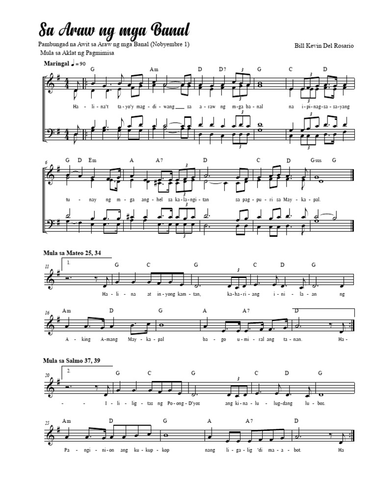 37 Sa Araw NG Mga Banal FINAL | PDF 37 Sa Araw NG Mga Banal FINAL | PDF