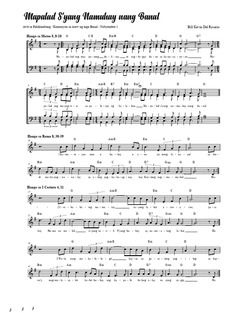 38 Mapalad Syang Namuhay Nang Banal FINAL | PDF