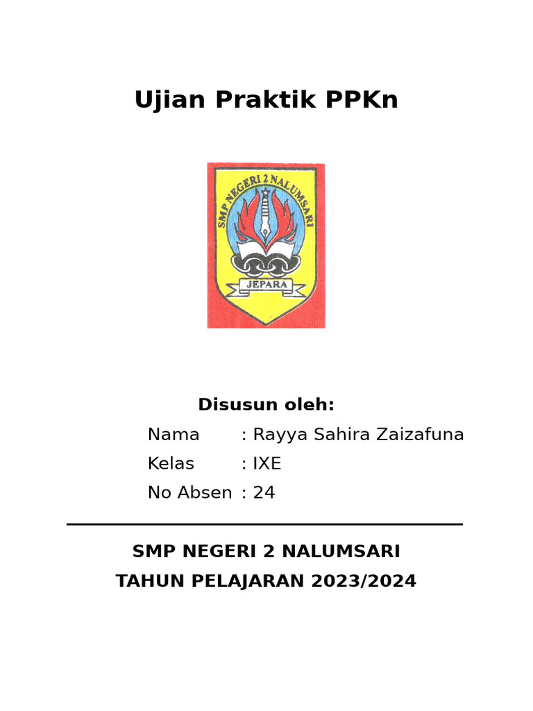 UJIAN PRAKTEK PPKN | PDF