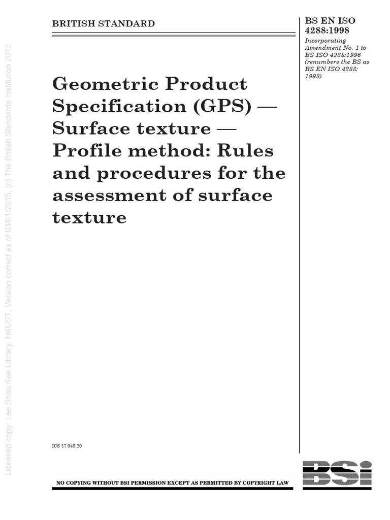 Geometric Product Specification (GPS) - Surface Texture - Profile ...
