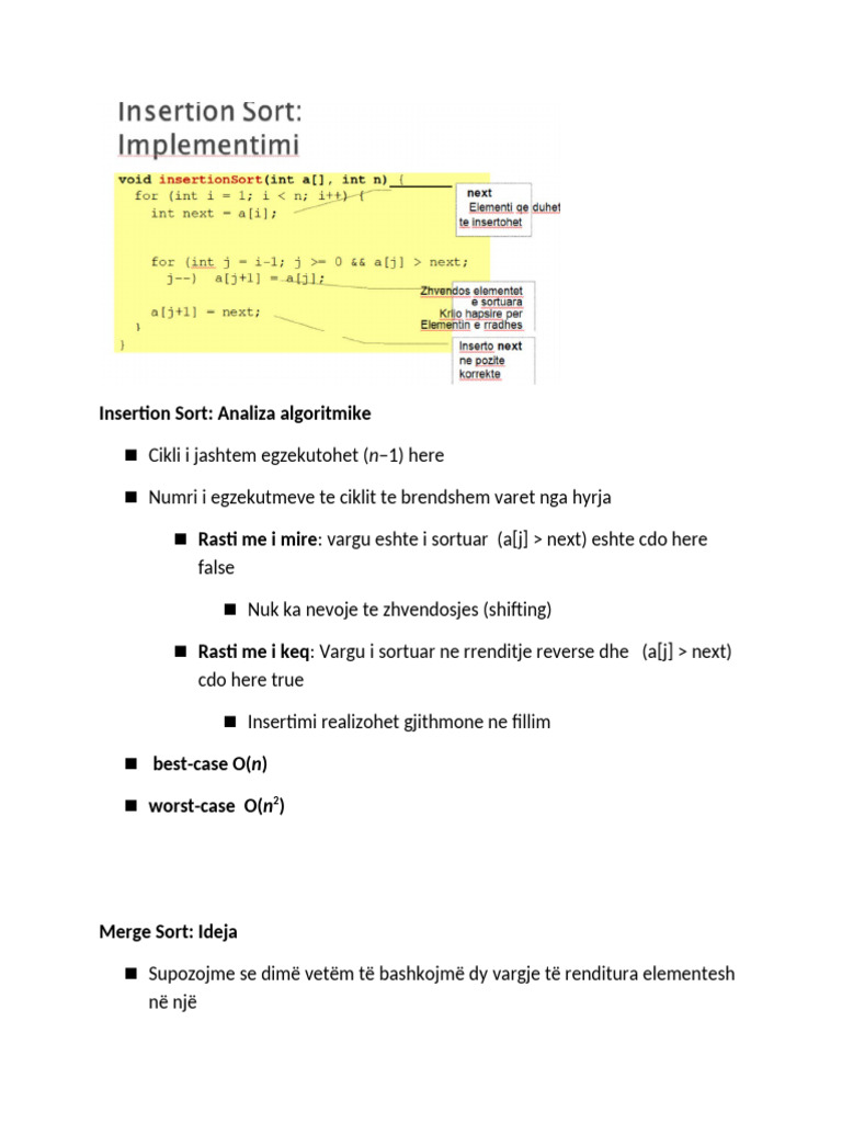 Insertion Sort | PDF