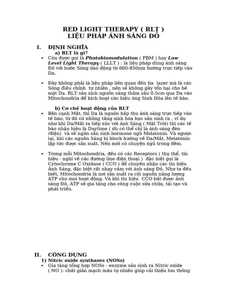 w5-RED LIGHT THERAPY (RLT) | PDF