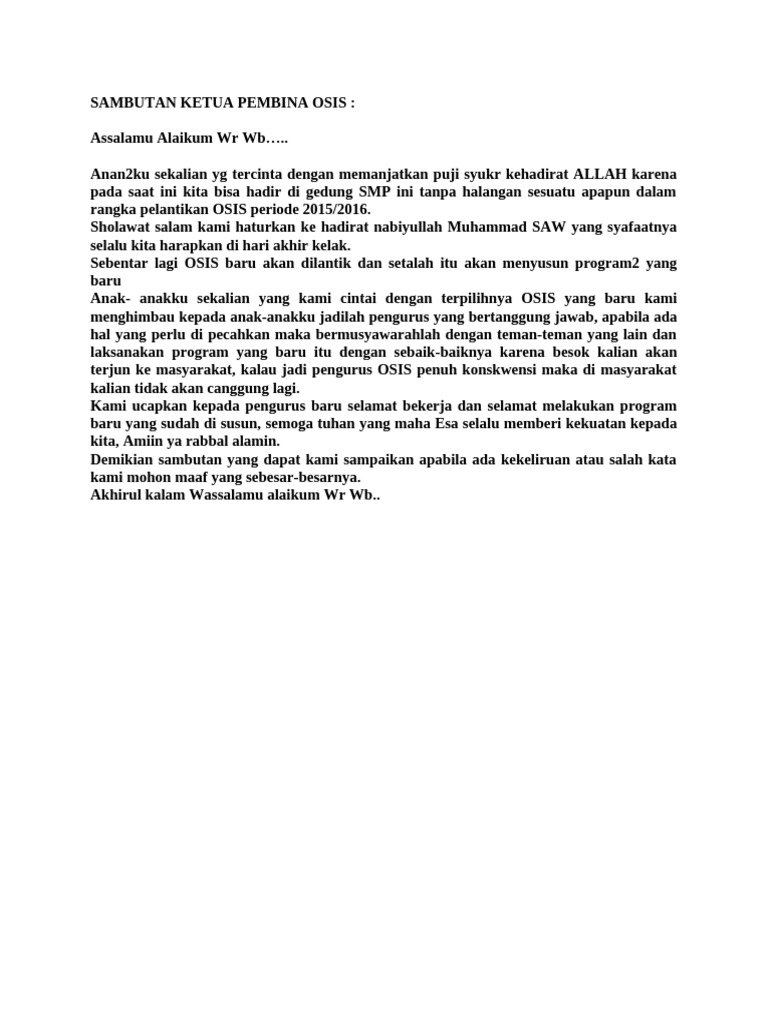 Sertijab Mos Refisi | PDF