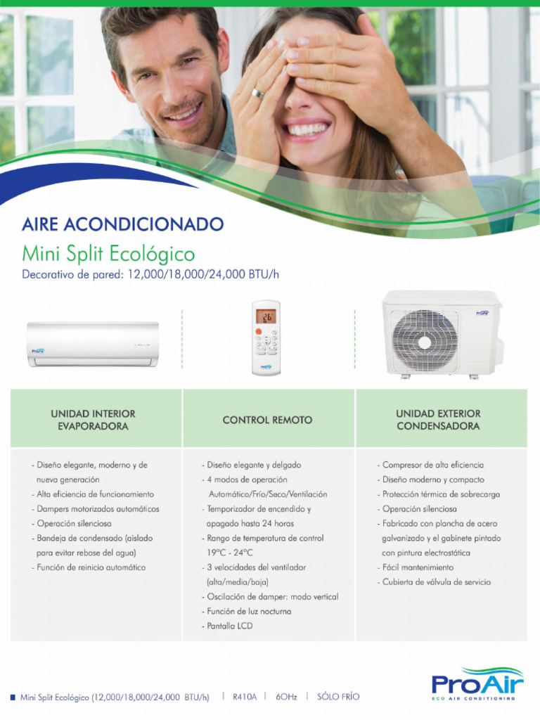 Línea ProAir - Mini Split Standar | PDF