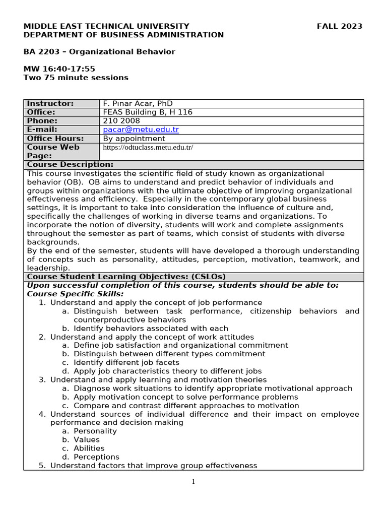 2203syl Fall23 | PDF