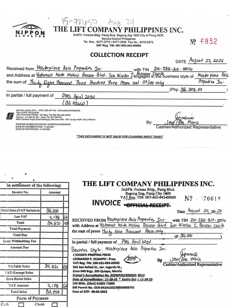 THE LIFT CR 6852 SI 0070618 | PDF