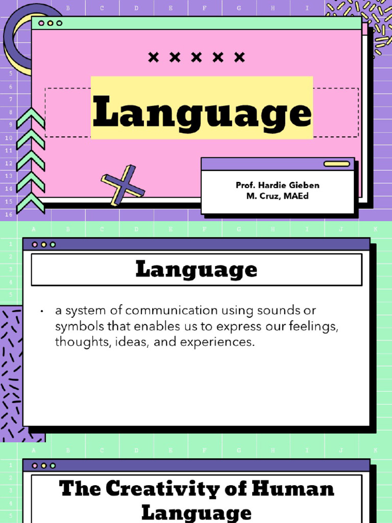 PPT - Language | PDF