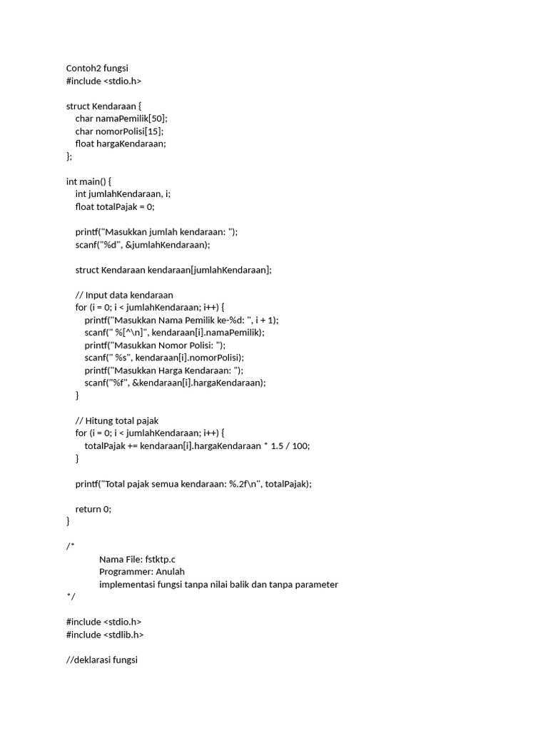 Contoh2 Fungsi | PDF