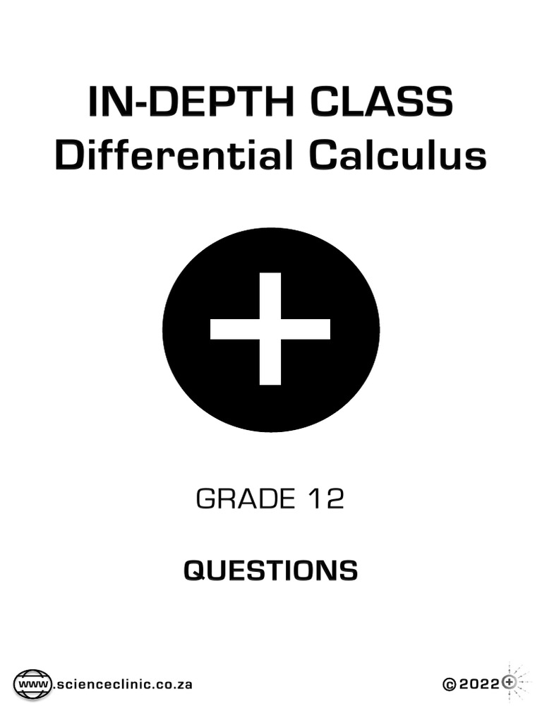 Gr12 Comb Eng Calculus QM Learner 2022 | PDF