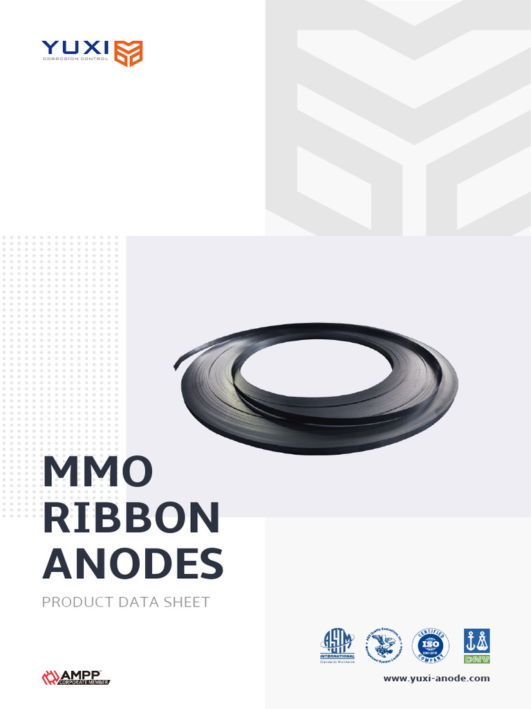 MMO Ribbon Anodes Datasheet | PDF