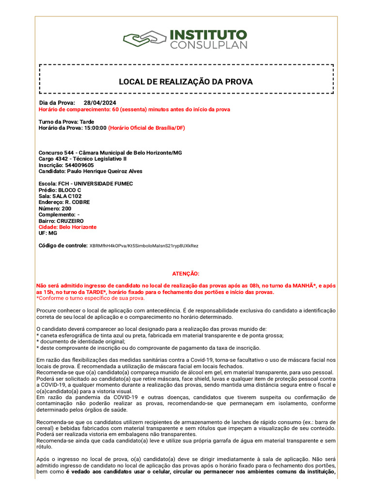 Prova Fumec | PDF
