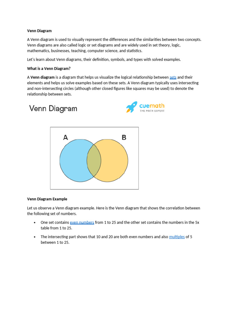 Venn Diagram | PDF