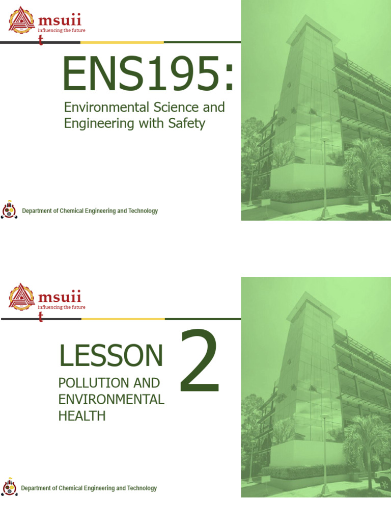 Lesson 2 - Pollution and Envi Health | PDF