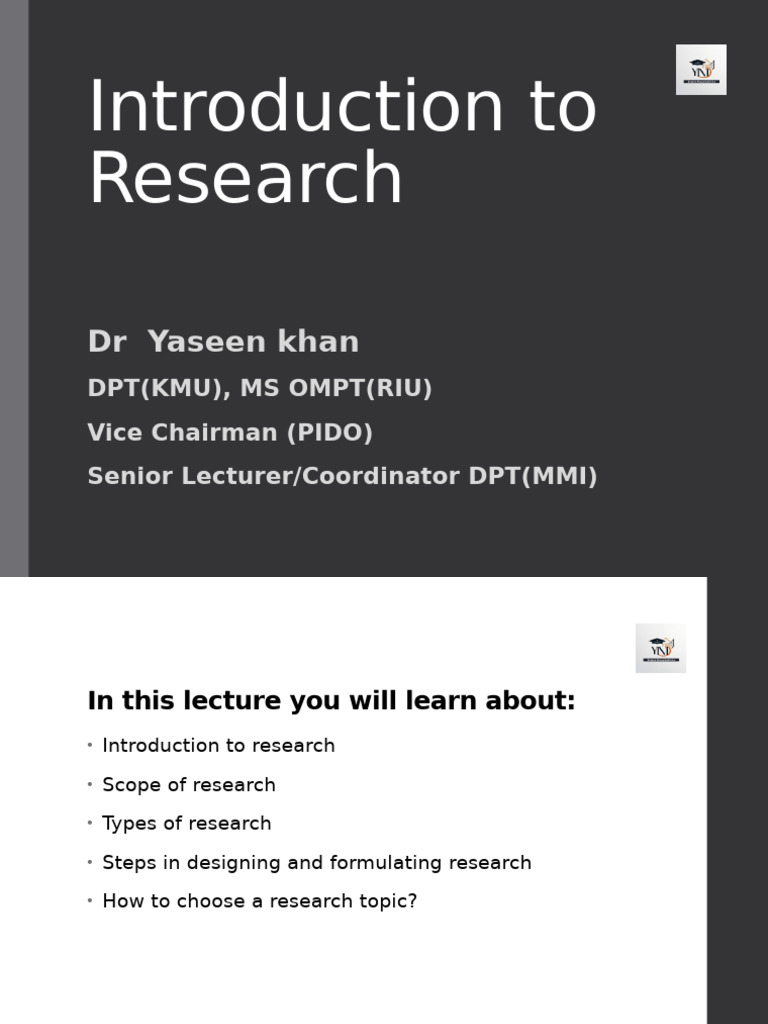 Introduction To Research | PDF