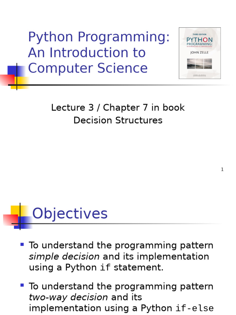 Lecture 3 – Conditional Structures | PDF