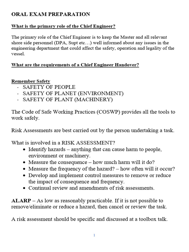 Oral Exam Revision-1-1 | PDF