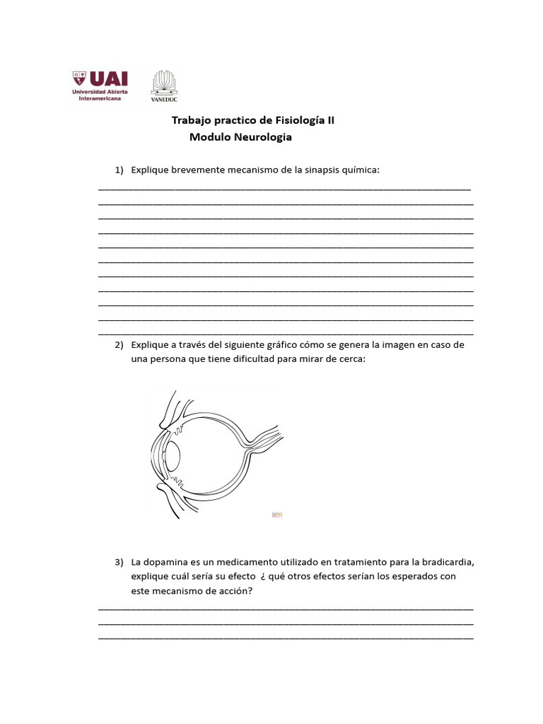 TP Neuro Fisiologia | PDF