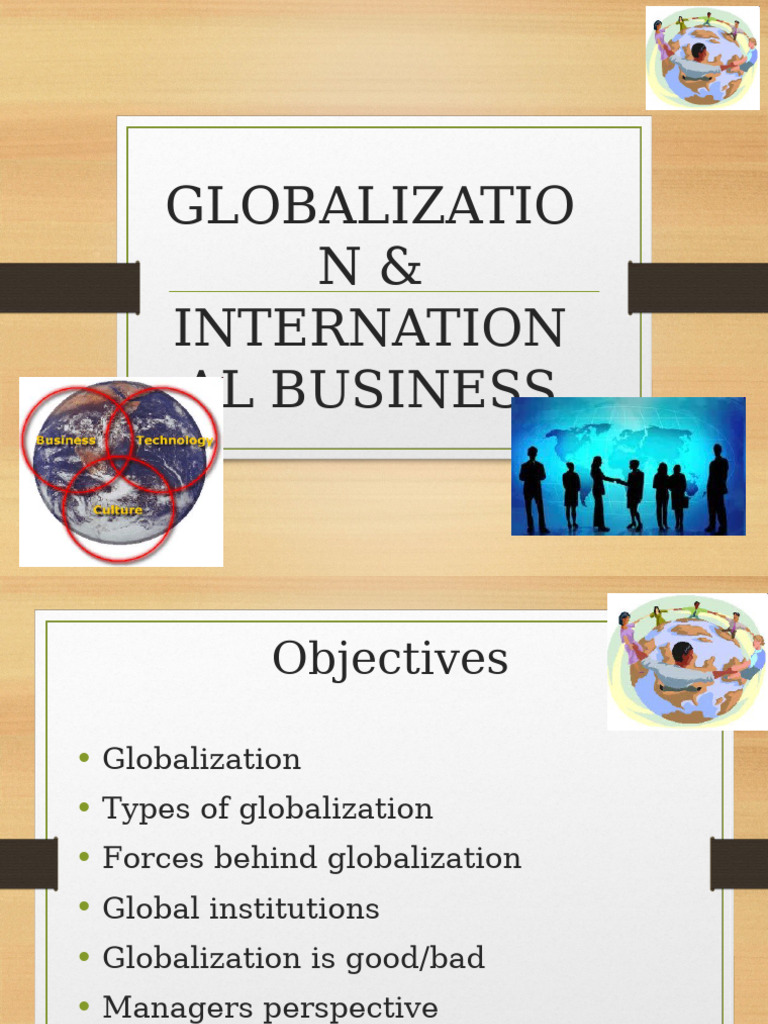 Chapter 1 - GLOBALIZATION & INTERNATIONAL BUSINESS | PDF