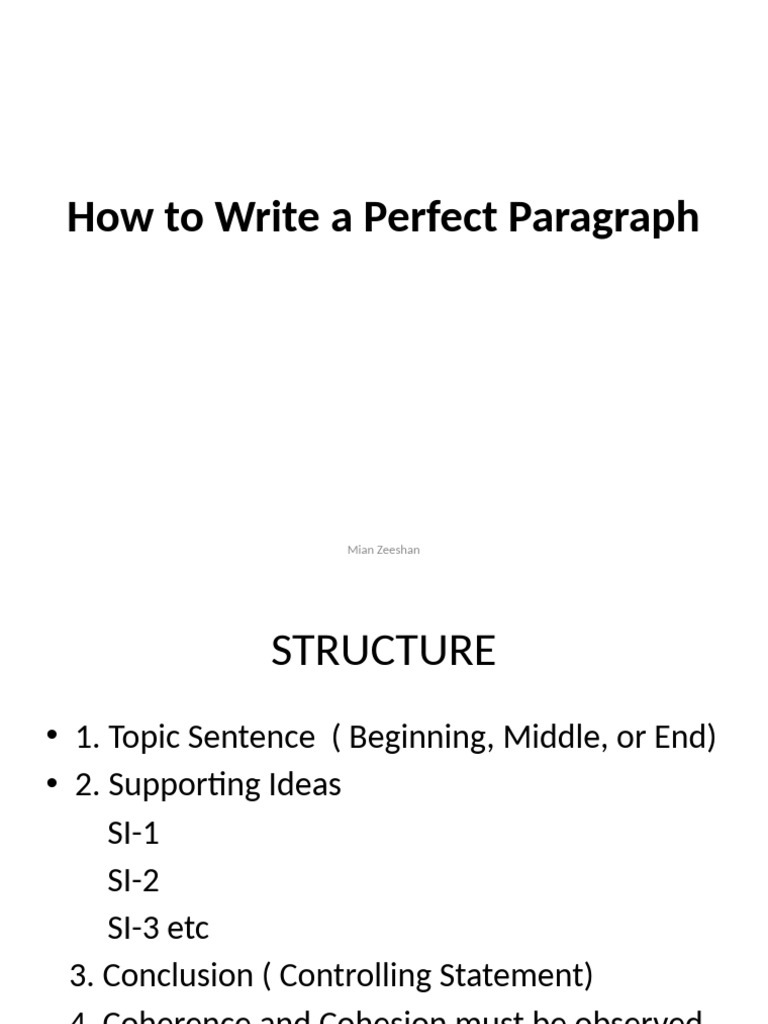Paraghraph Writing | PDF