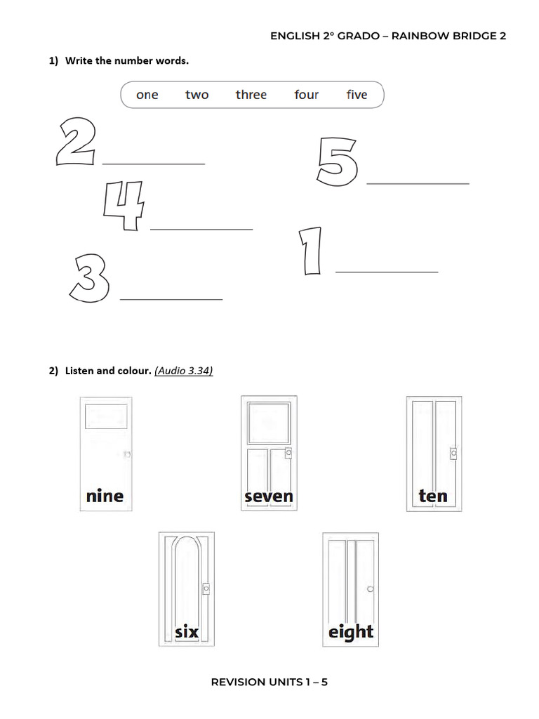 Práctica Units 1-5 RB 2 | PDF