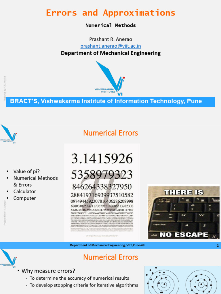 Errors & Approximations Significant Figures L1 & L2 PPT-merged | PDF