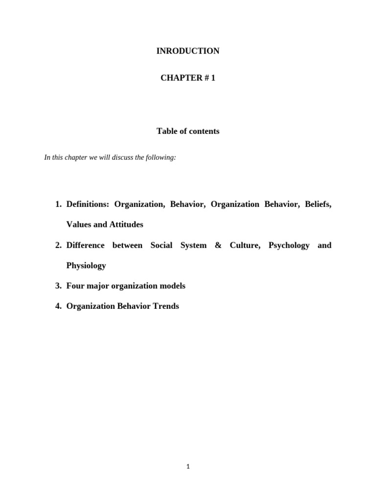 Chapter No 1 Ob | PDF