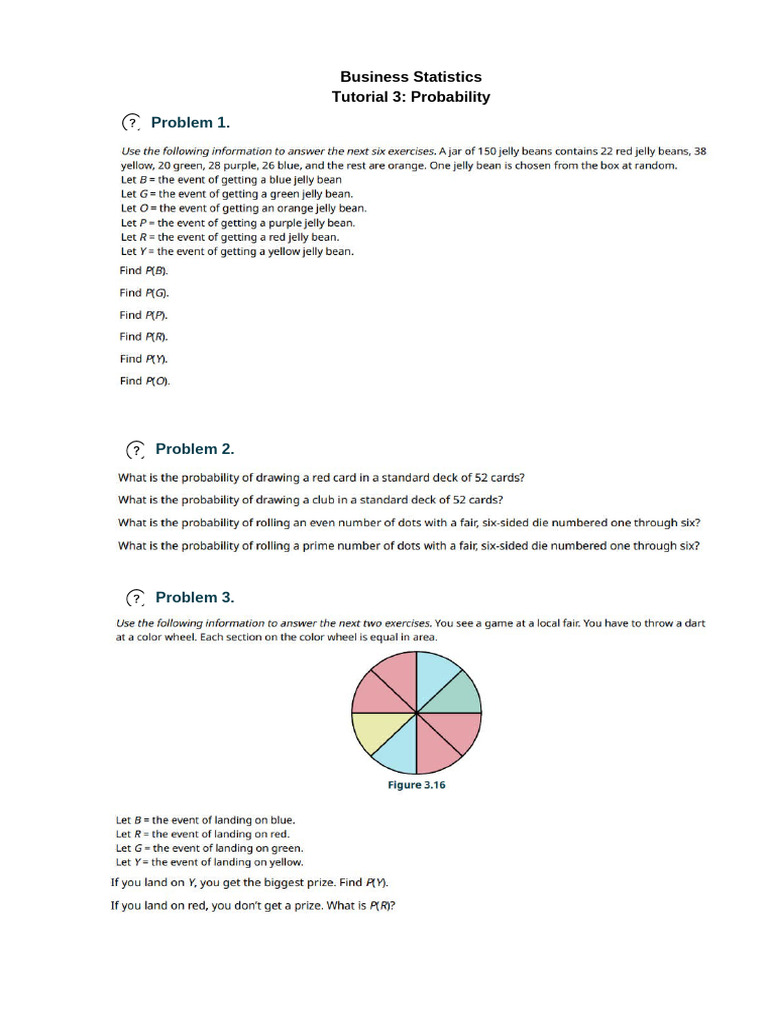 Statistics Tutorial 3 | PDF