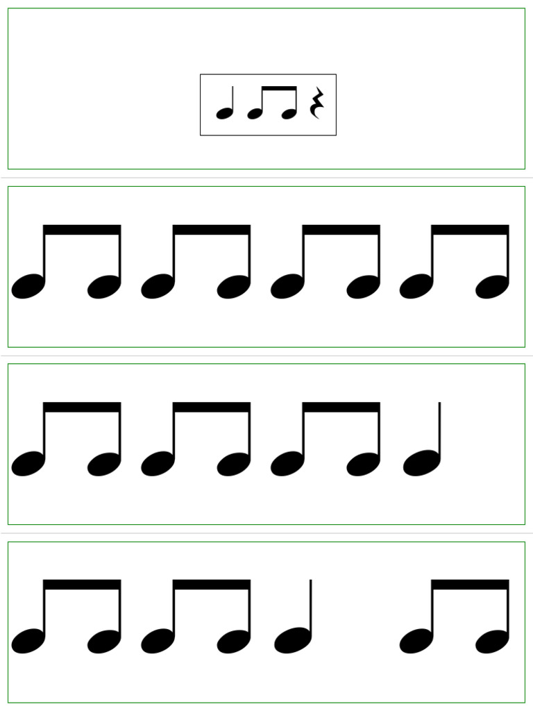 Rhythm Cards Set 1 | PDF