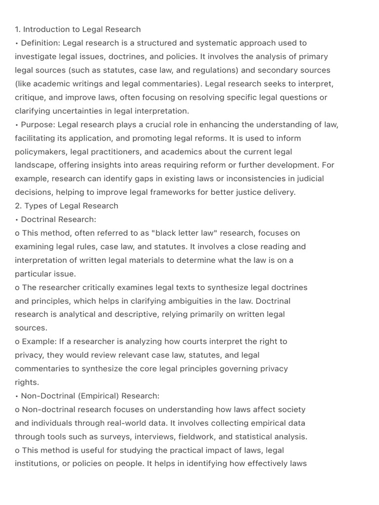 Introduction To Legal Research | PDF