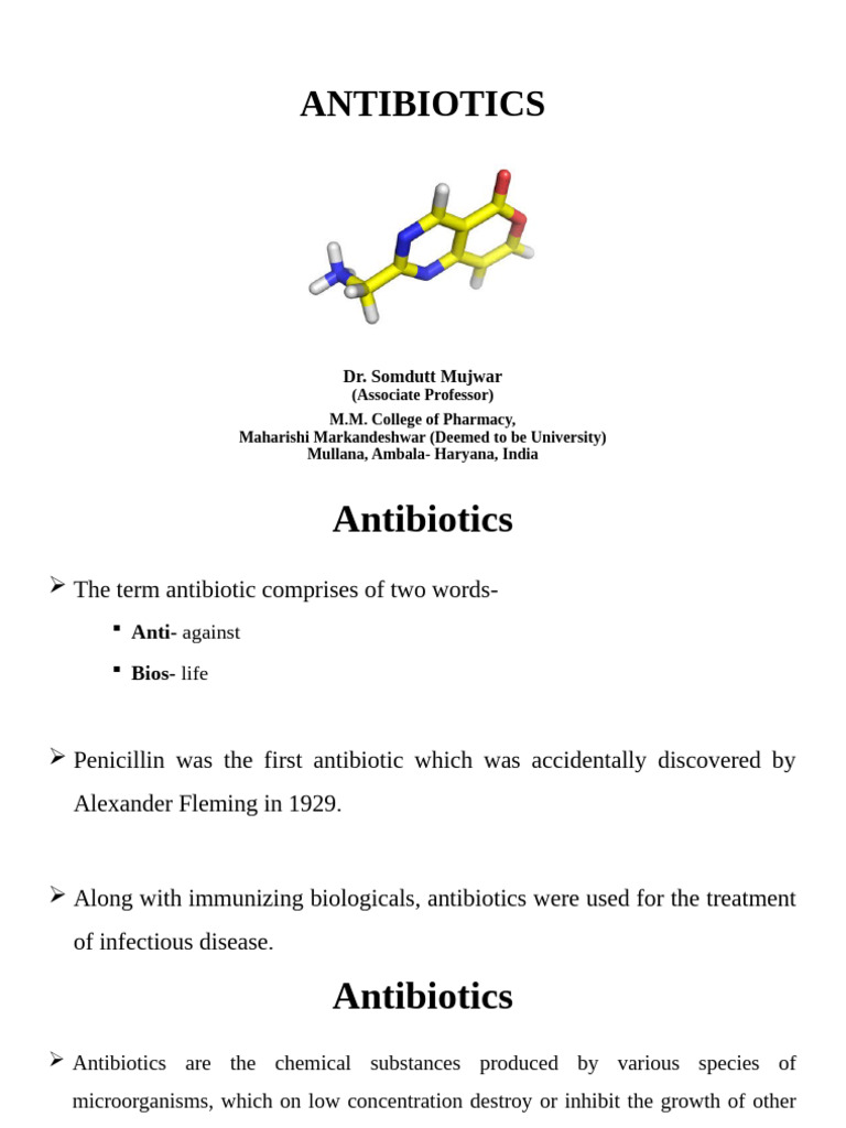 Antibiotics | PDF
