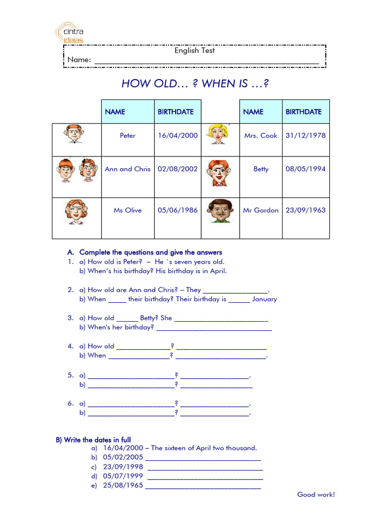 Identify and Dates | PDF