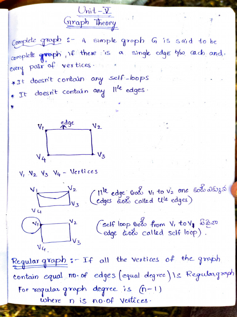 graph theory unit 5 | PDF