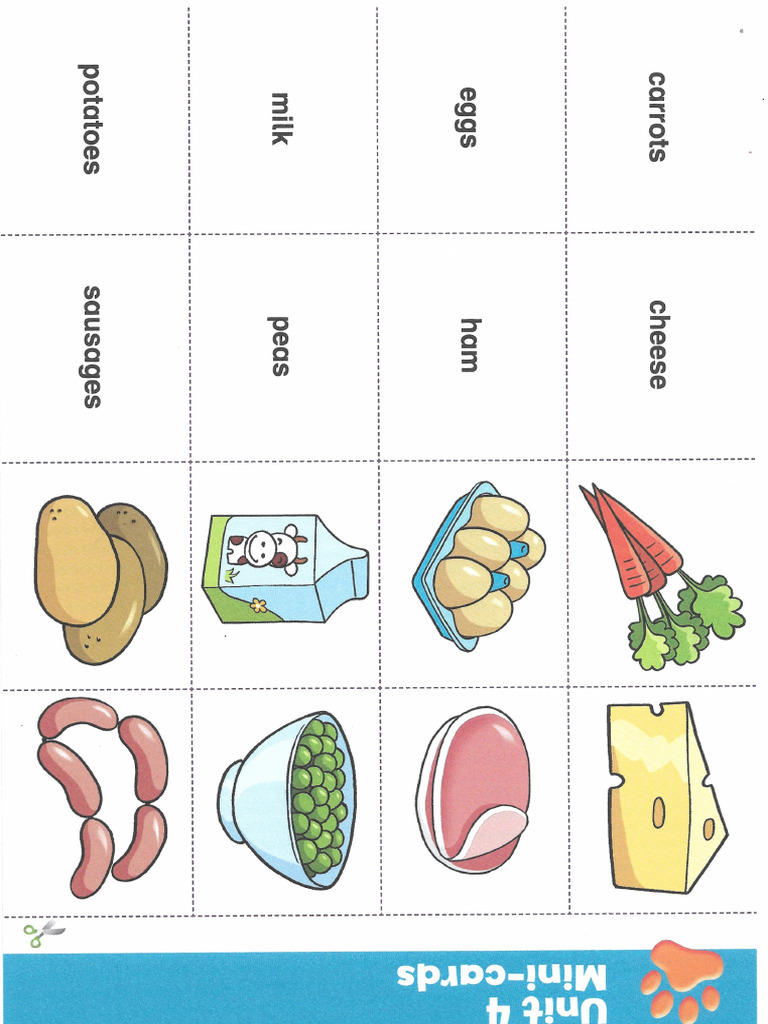 Flashcards Food | PDF