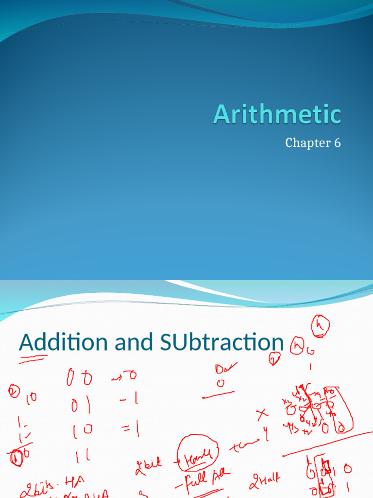 Chapter6 Arithmetic | PDF