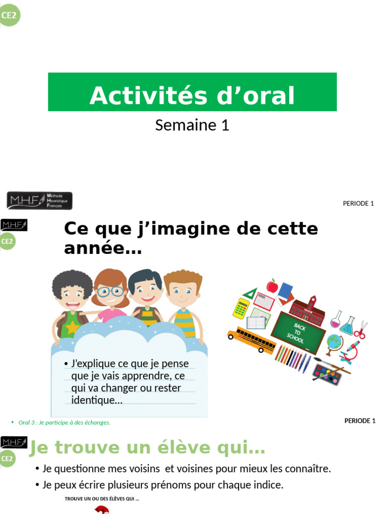 S1 P1 Oral CE2 | PDF